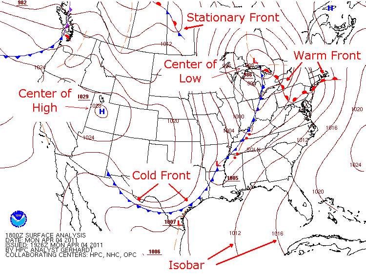 Surface And Upper Air Charts